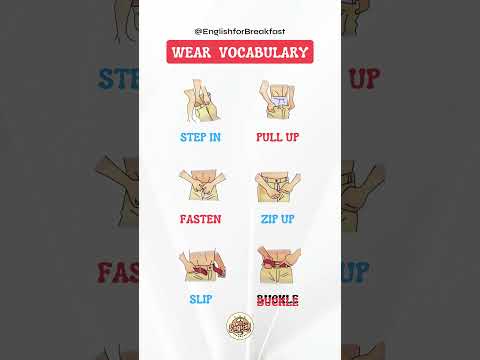 Wear - English Vocabulary #wardrobe