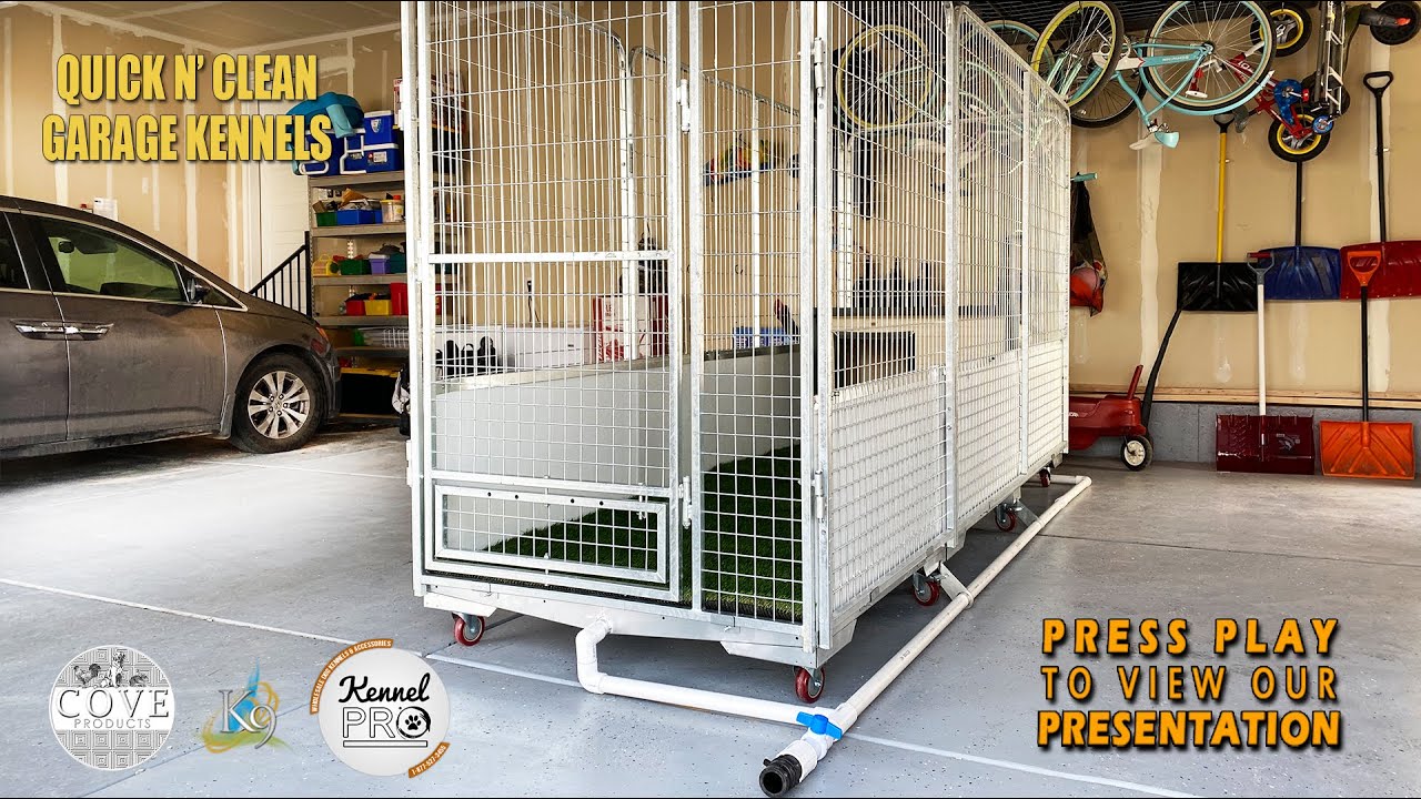 K9 Kennel Store Quick n Clean Garage Kennel System