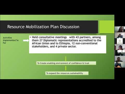 Resource Mobilization Plan Discussion by Mr Tshimanga - CAFOR Senior Advisor