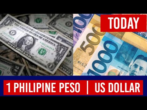 1 PHILIPPINE PESO TO US DOLLAR - USD PHP Exchange rates today April 03 ,2024 currency conversion