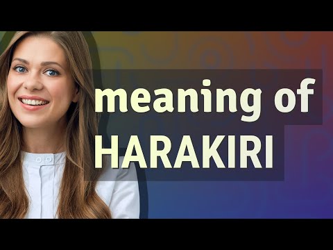 Harakiri | meaning of Harakiri