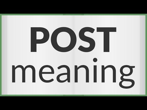 Post | meaning of Post