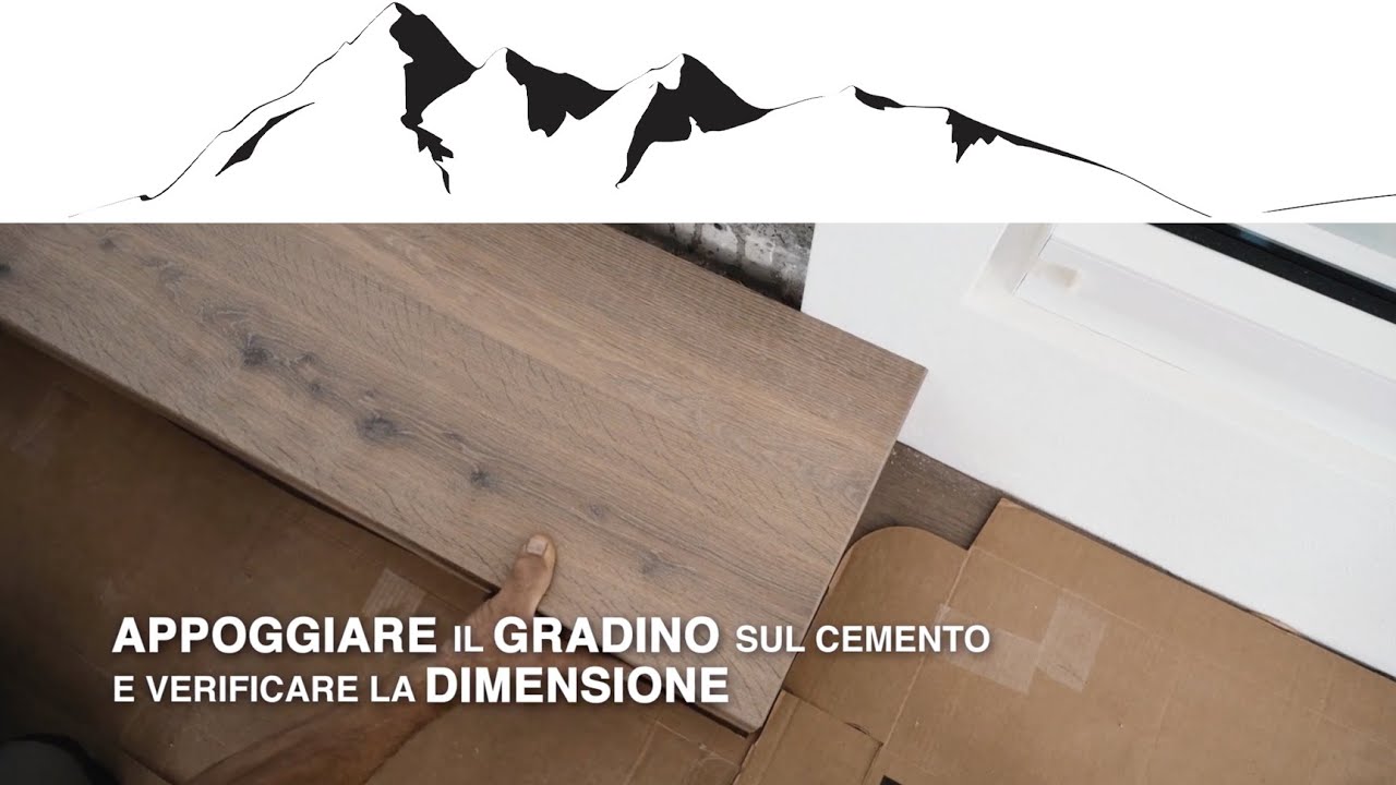 Come posare una scala in legno Fiemme Tremila