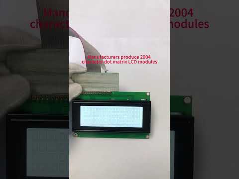 Manufacturer developed and produced 2004 character dot matrix LCD module, yellow green. #electronic