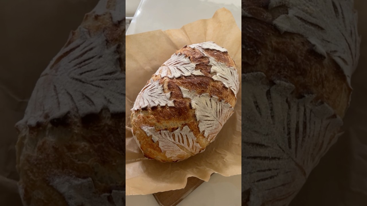 Sourdough bread scoring idea #bread #food #shorts