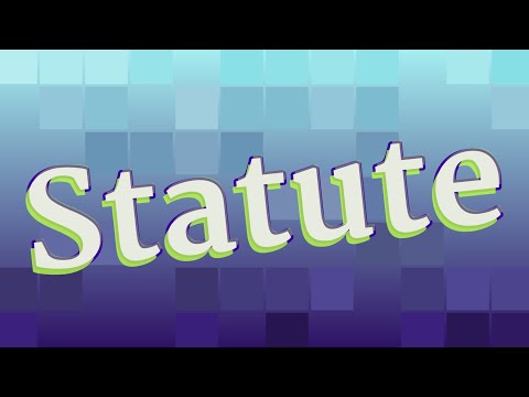 STATUTE pronunciation • How to pronounce STATUTE