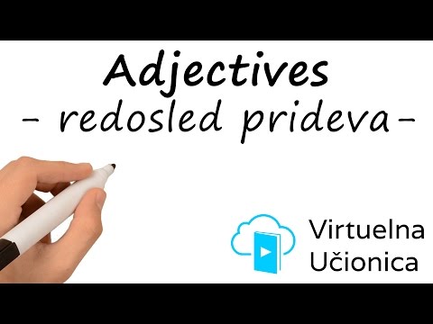 Adjectives - Redosled prideva - Order of adjectives - Interaktivna gramatika engleskog jezika