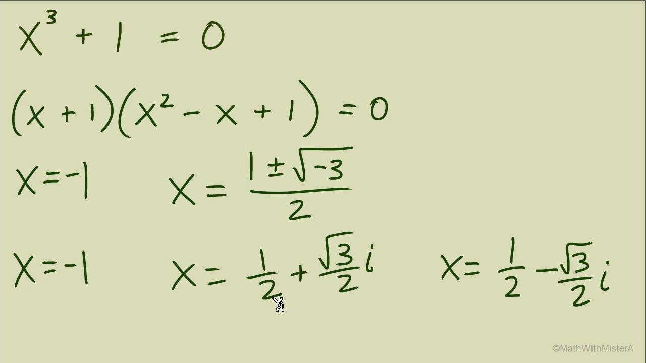 Complex Numbers in Trig Form Notation - Part 3 (Complex Roots and Solutions)