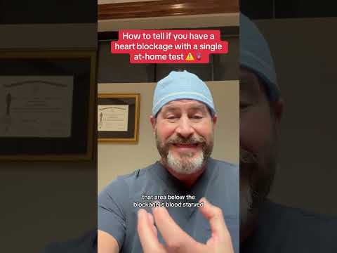 How to tell if you have a heart blockage with a single test #hearthealth #heartattack #heart #fypシ