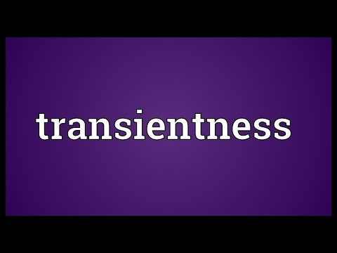 Transientness Meaning