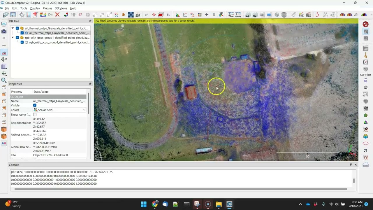CloudCompare Tutorial - Interpolating a Scalar Field from one cloud to another