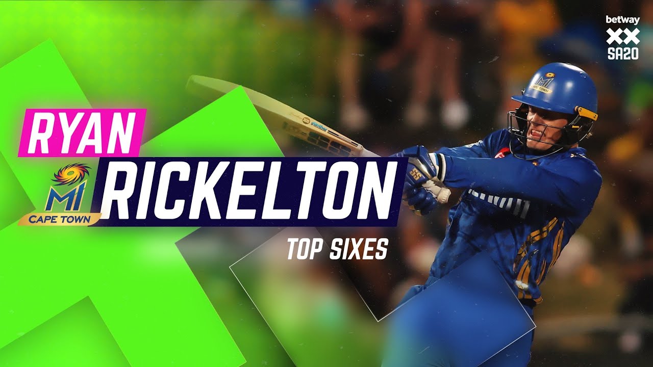 Ryan Rickelton's Top Season 3 6s | Betway SA20