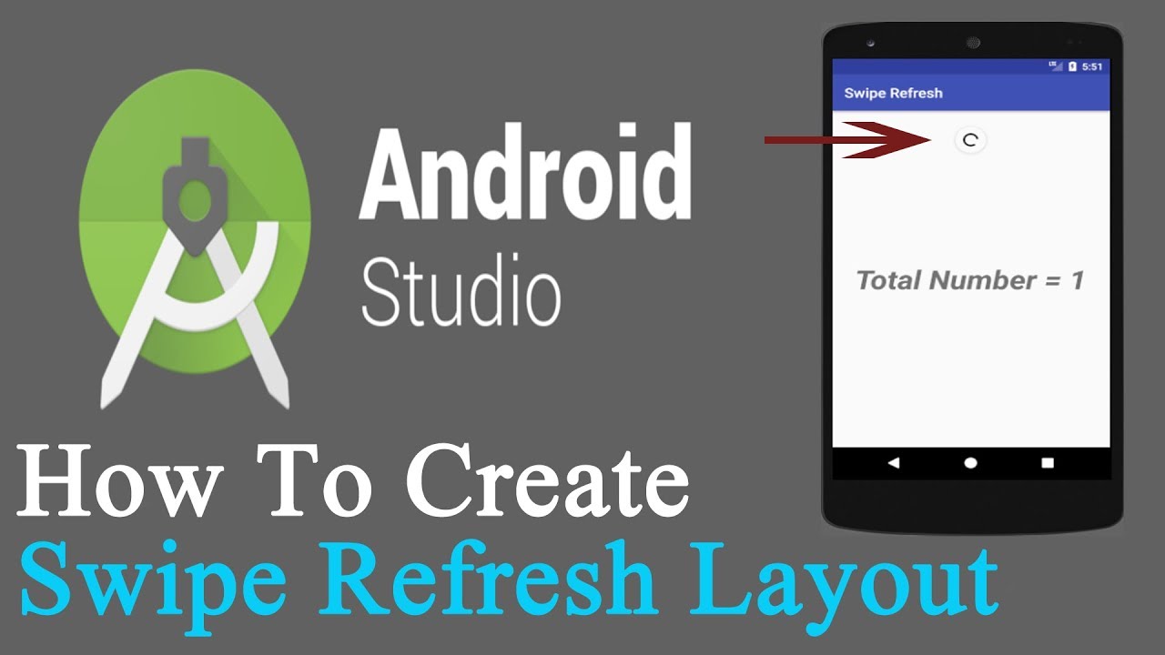 How To Create Swipe Refresh Layout #1 | Android studio |