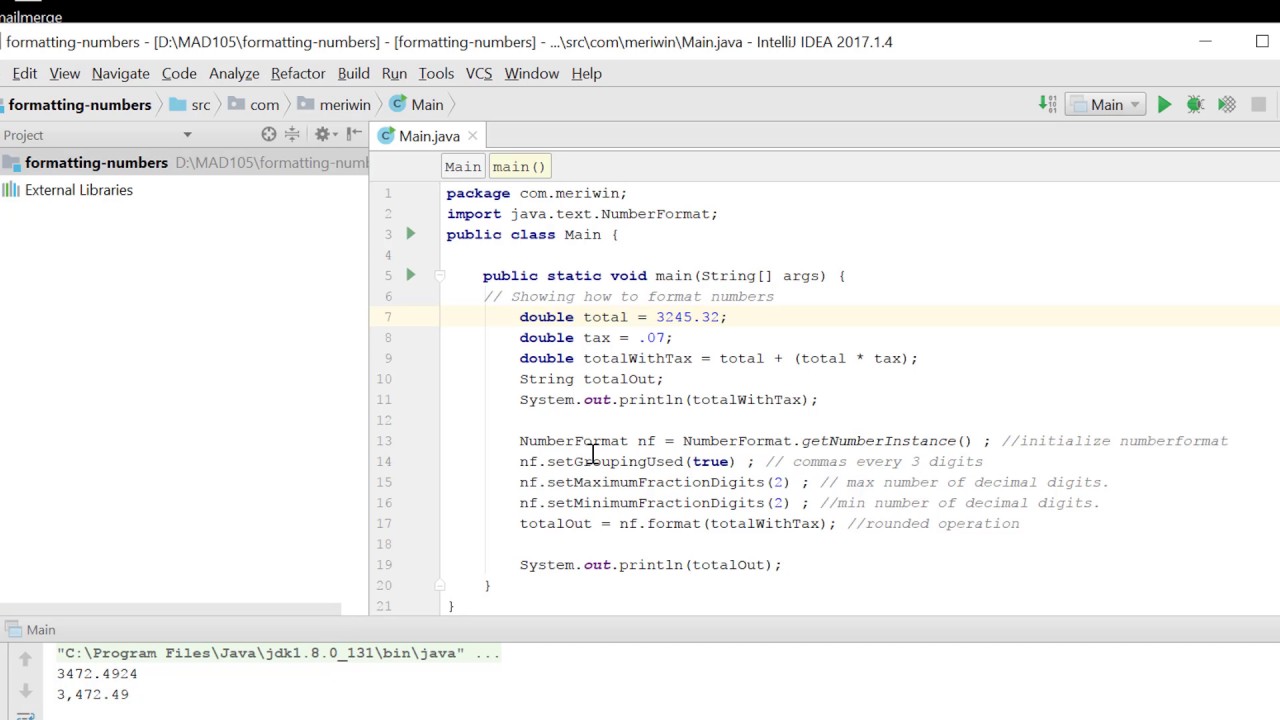 Java: formatting numbers with NumberFormat