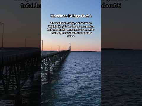 Mackinac Bridge Fact 1 #Michigan #Mackinac #Learning #interesting #history