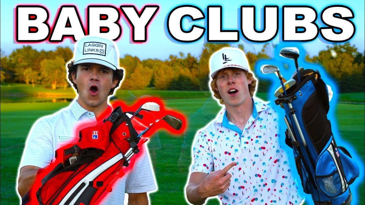 Golf Match Using Only Tiny Golf Clubs