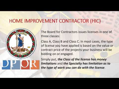 What can you do with a Home Improvement Contractor's