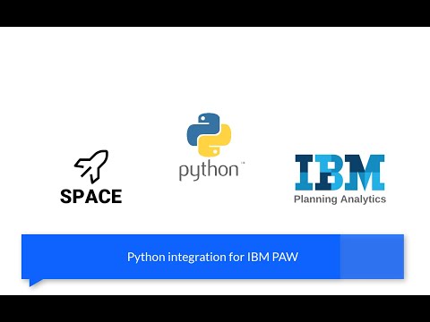 SPACE Python / TM1py integration for IBM Planning Analytics
