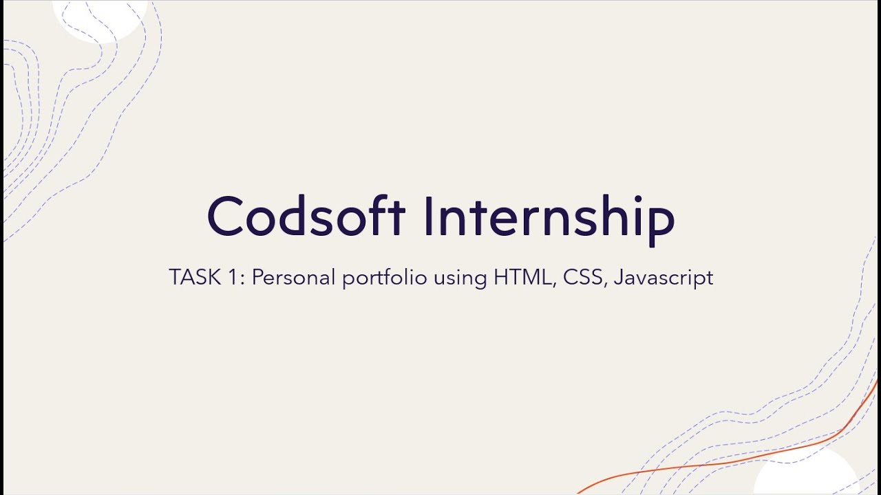🛩️Build your first portfolio Website | Codsoft Internship Task 1 | HTML, CSS, Javascript |👩🏻‍💻
