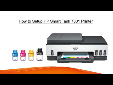 How to setup HP Smart Tank 7301 printer