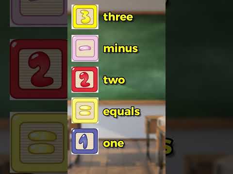 Cómo restar en inglés #aprenderingles #restar #rabbitteacher