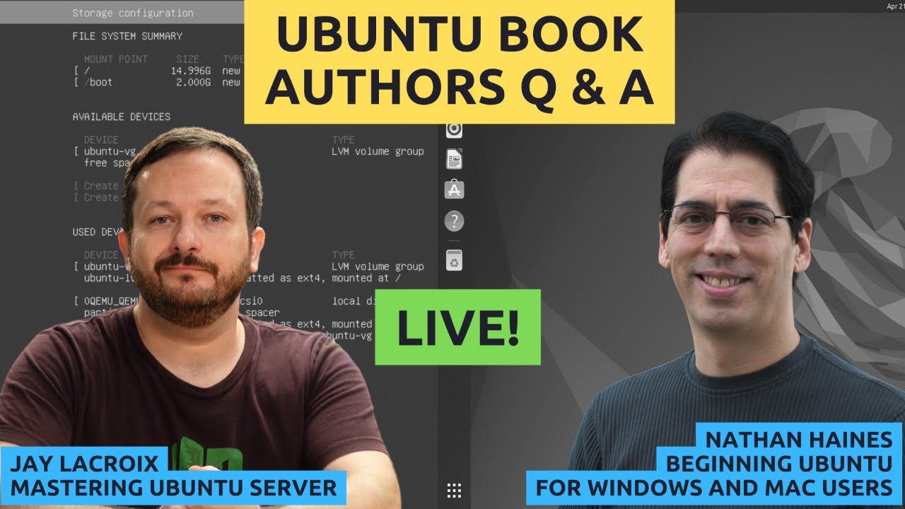 Ubuntu Book Authors Live Stream Q & A