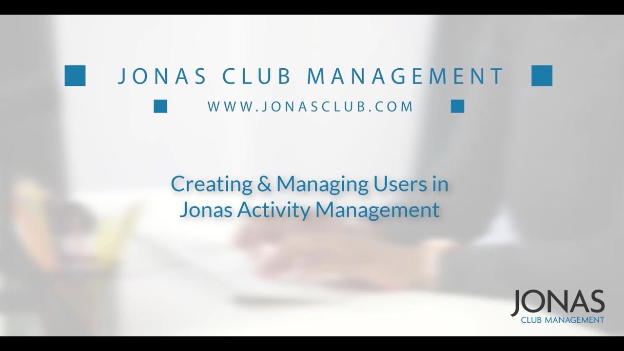 User Administration - Sync and Manage Users in Jonas Activity Management