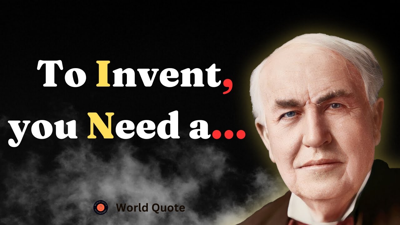 The Spark of Genius: Thomas Edison's Quotes on Innovation and Creativity