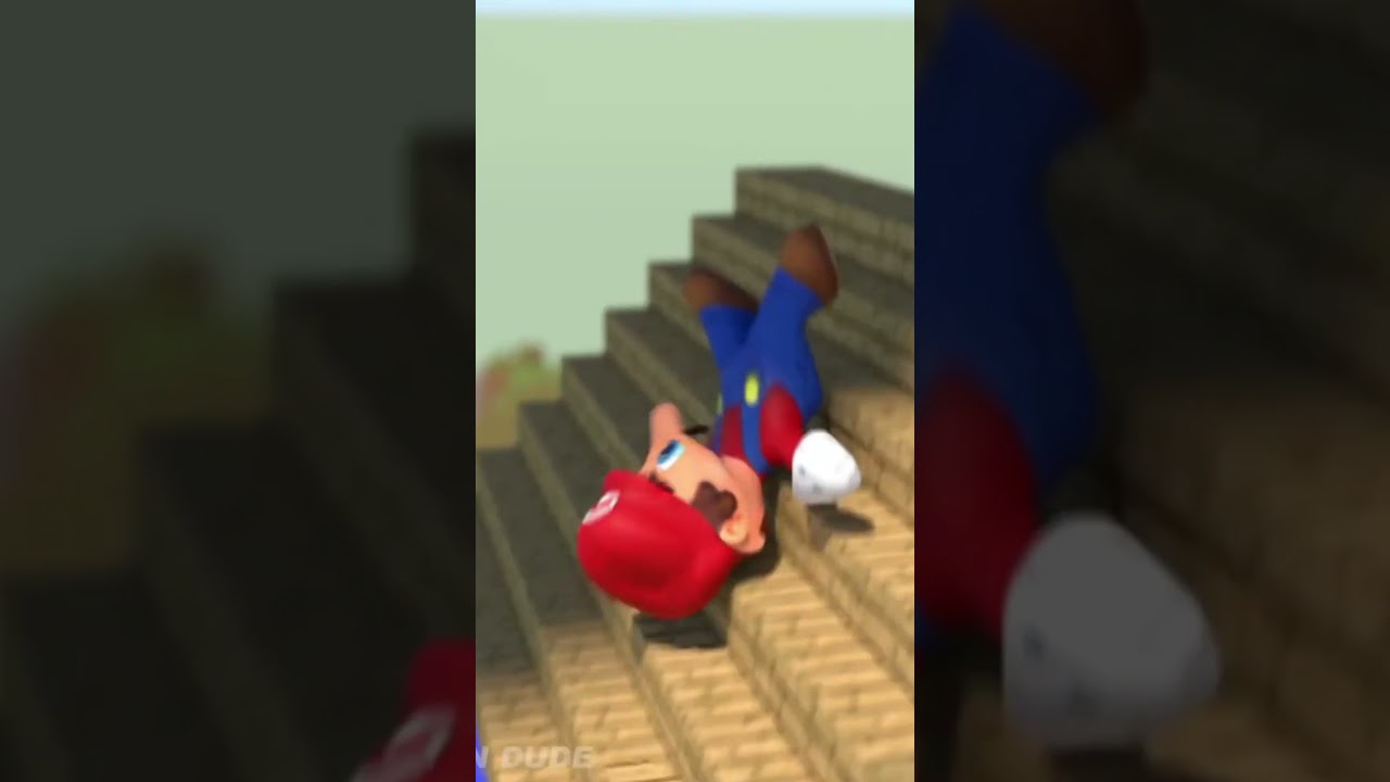 It's Mario and Minecraft Steve 🤪 #supermario #minecraft #mariomemes