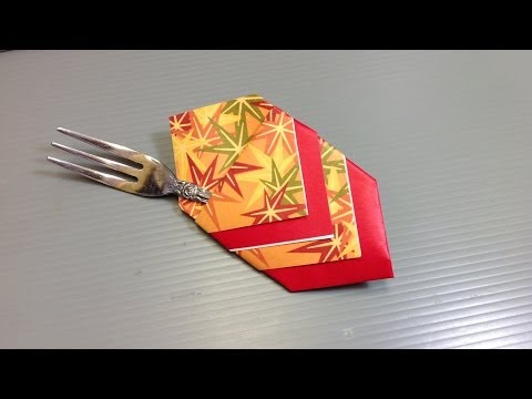 Momiji Autumn Leaves Origami Pattern Paper – Make a Silverware Holder ...