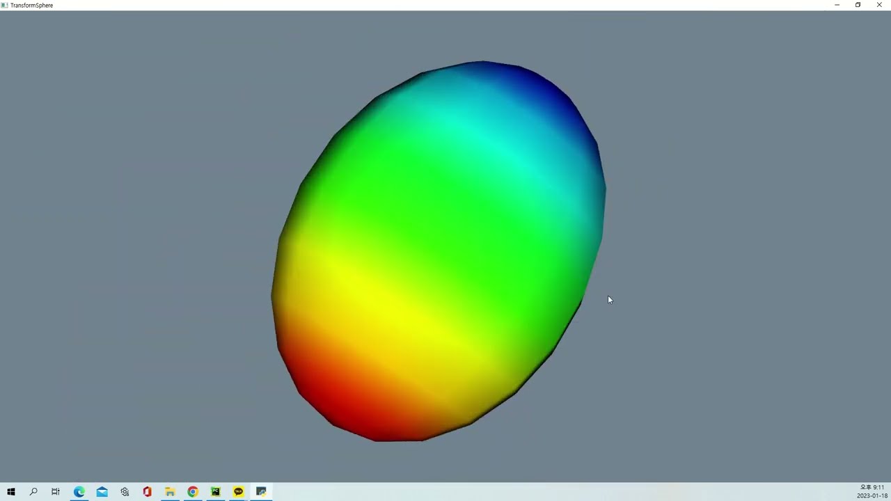 VTK Python Example - TransformSphere