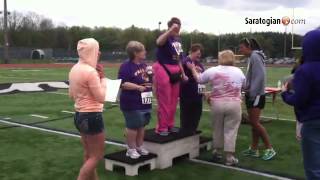 An award ceremony at the Special Olympics