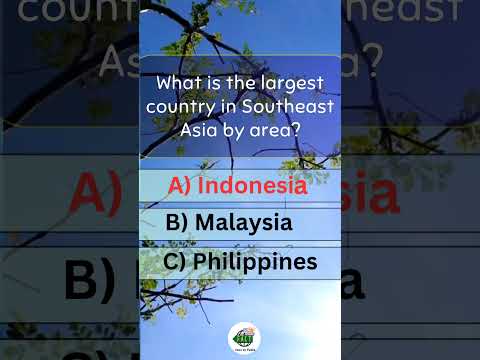 What is the largest country in Southeast Asia by area.....#shorts