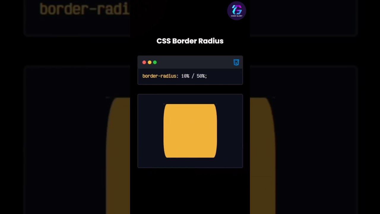 The border Radius Features | Css border radius | Don't know #css #webdevelopment #css3 #shorts #yt