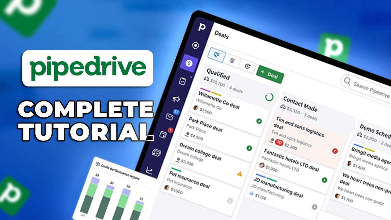 Learn Pipedrive Within 10 Minutes! Complete Pipedrive Tutorial