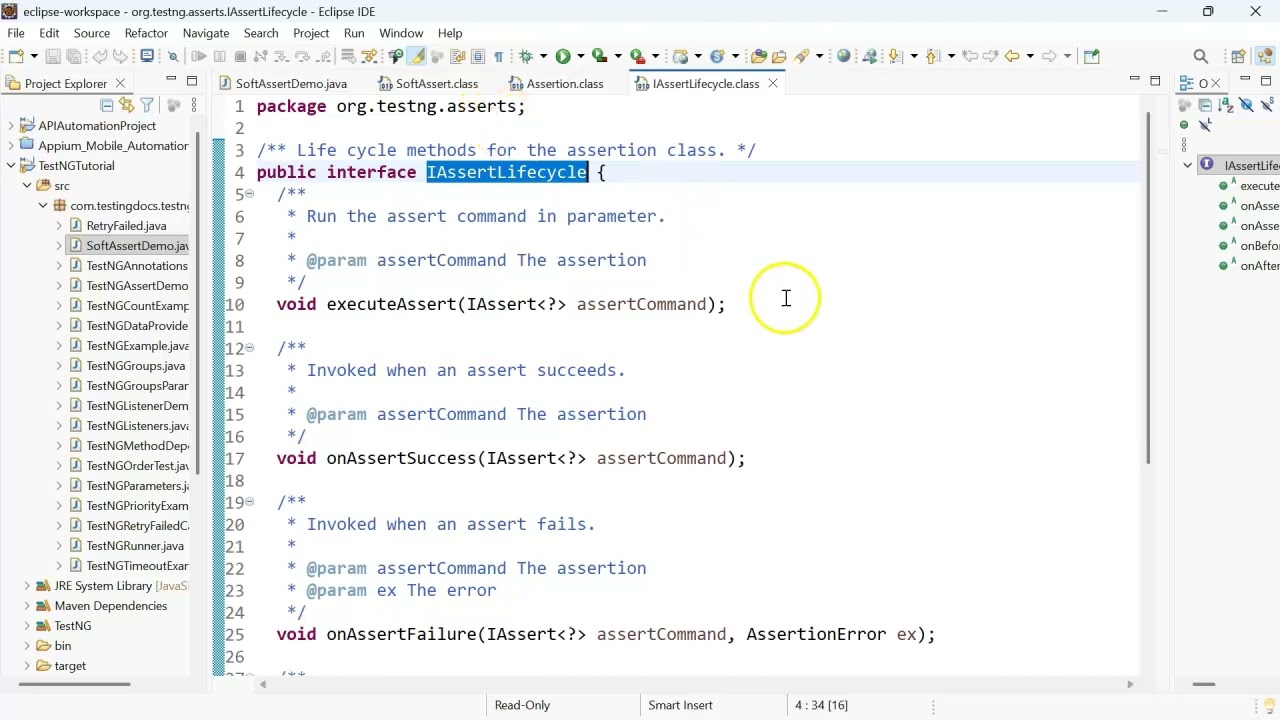 TestNG IAssertLifeCycle Interface