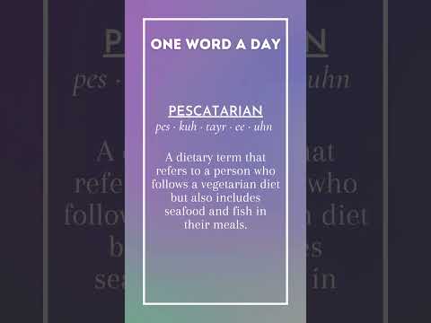One Word A Day - Pescatarian #shorts