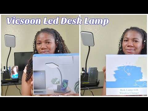 vicsoon led desk lamp with wirless charger review | best desk lamps for students | desk lamp 2023
