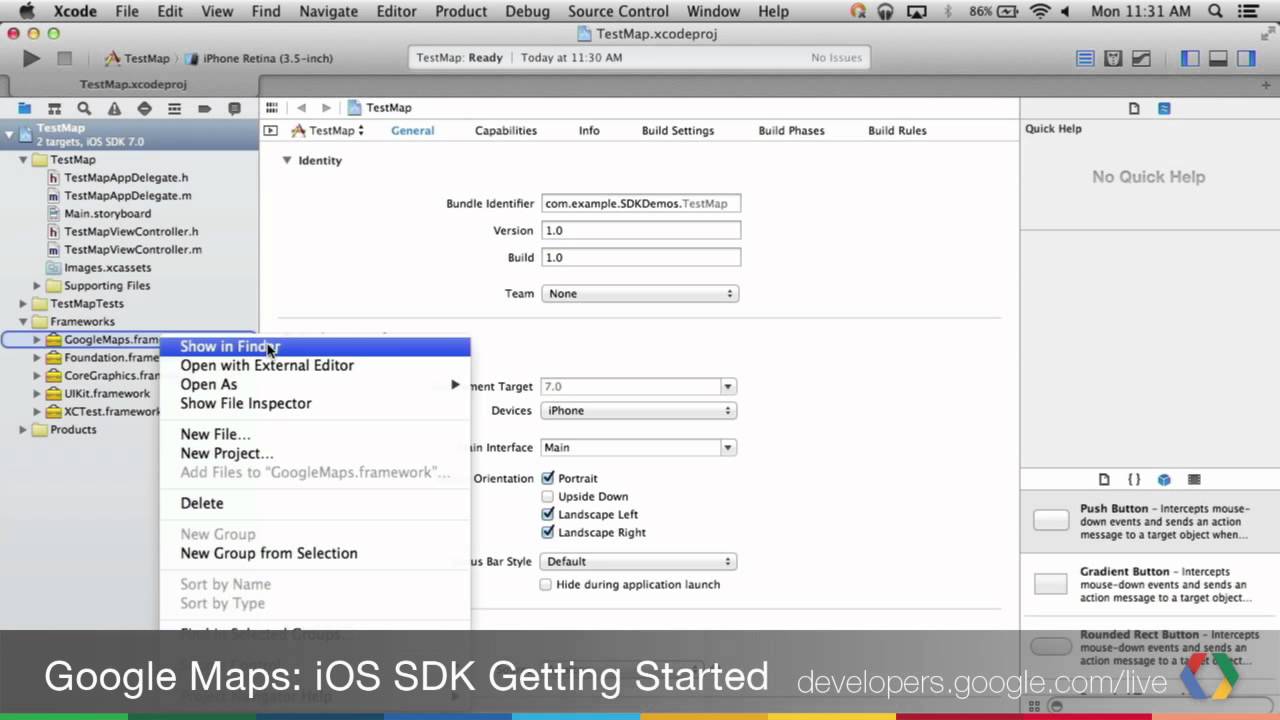 Getting started with the Google Maps SDK for iOS, Part 2