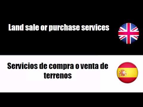 English-Spanish - Buying And Selling Of Real Estate