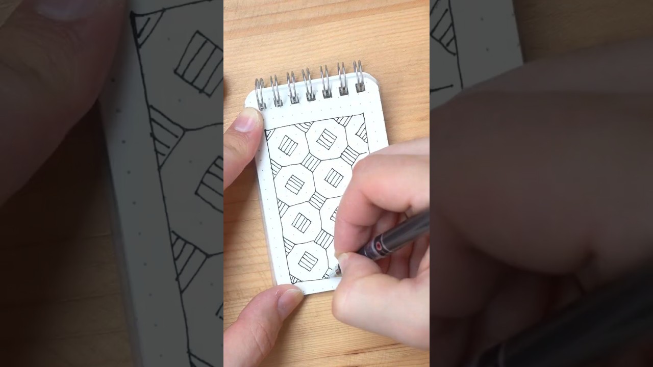How to Draw a Pattern: Geostripe #Zentangle