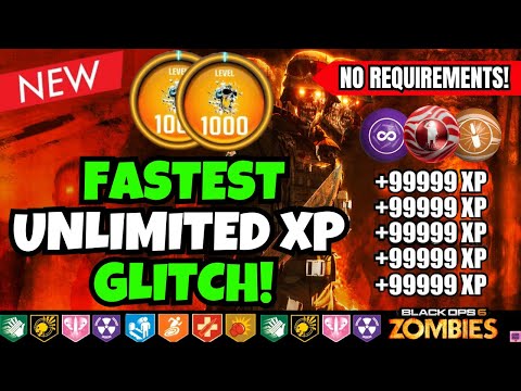 NEW SOLO INFINITE XP GLITCH BO6! NO REQUIREMENTS! (FAST UNLIMITED XP) BO6 ZOMBIES GLITCH! BO6 GLITCH