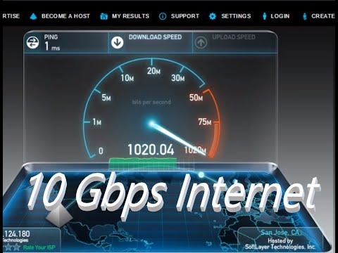10 Gbps Internet Connection shows as 1 Gbps during Speed Test