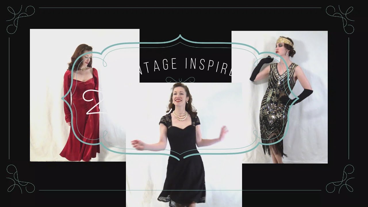 Six Vintage Style Dresses Try On  - 1920's to 1950's | Zapaka