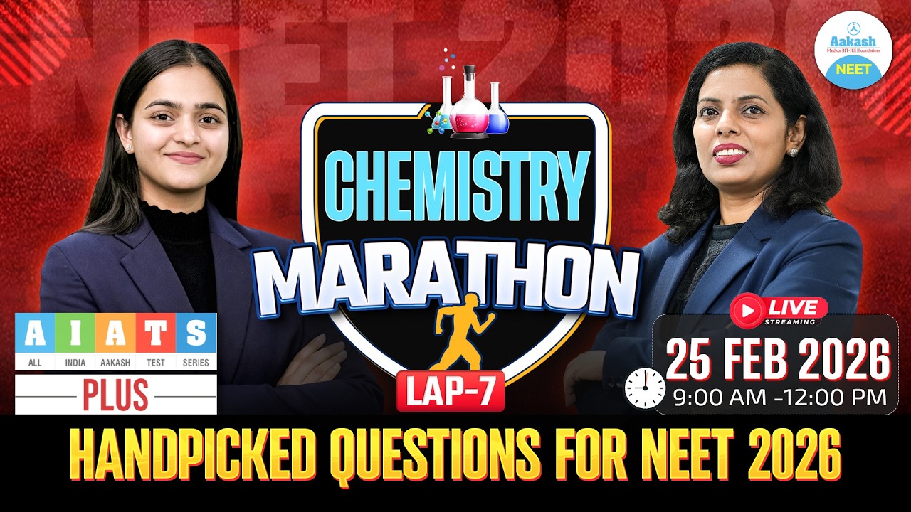 Chemistry Marathon | AIATS Plus Handpicked Questions🔥| NEET 2026 Live Revision🚀