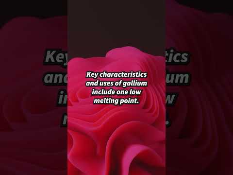 What is Gallium Pt 1 #gallium #periodictable #elements