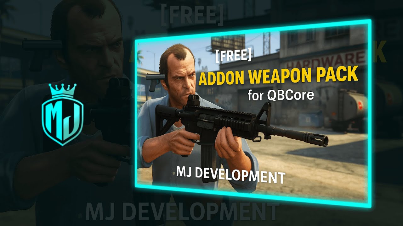 [FREE] 🔫 Custom Addon Guns for FiveM Servers | MJ DEVELOPMENT