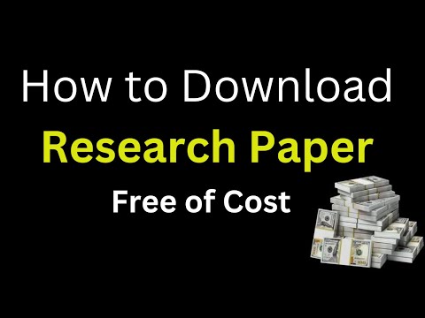 how to download research paper for free | download research paper free of cost