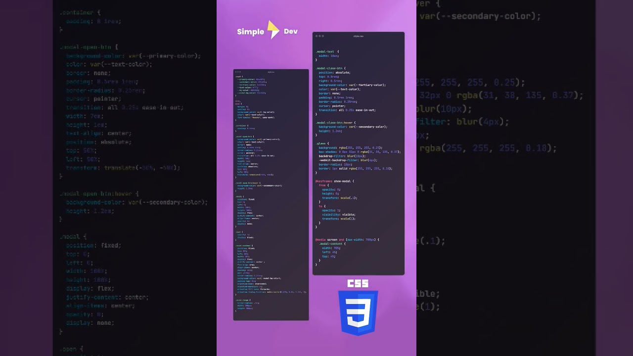 Get Your Modal in No Time: HTML and CSS