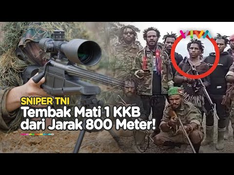 Bak Film Action, Sniper Tembak KKB dari Jarak 800 Meter!